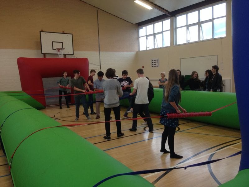 Human Table Football | Team Building Games Hire | Inflatable Games Hire