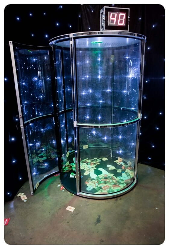 Grab a Grand Machine | Cash Cube Hire | Cash Grabber Hire